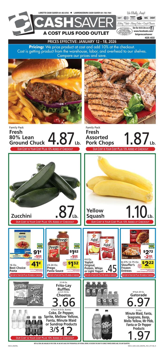 Tietgen's Loretto Cash Saver | Ad Specials